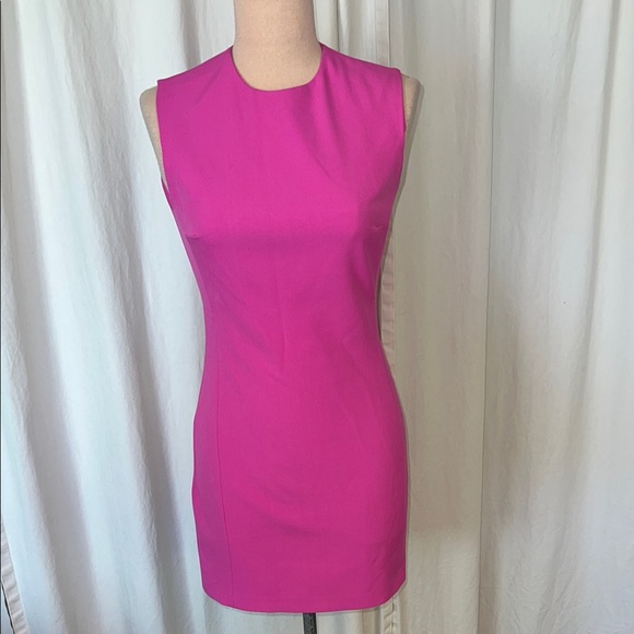 Zara | Dresses | Zara Hot Pink Sheath Mini Dress Xs | Poshmark